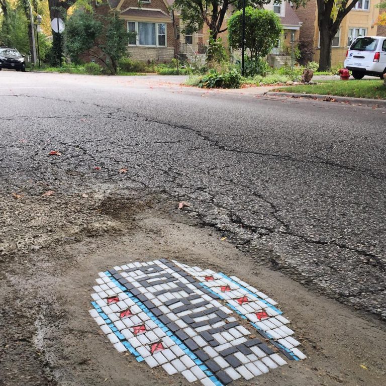 Meet The Arist Filling Potholes With Mosaics Of NYC Vermin » Design You ...