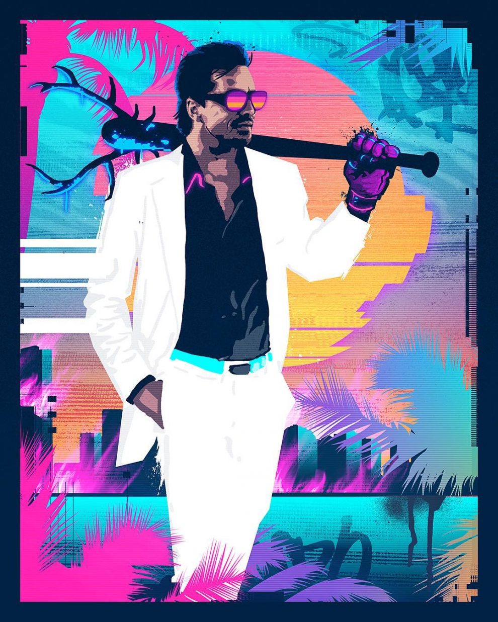 “Hot Pursuit”: The Superb Retro Wave Digital Artworks By James White ...