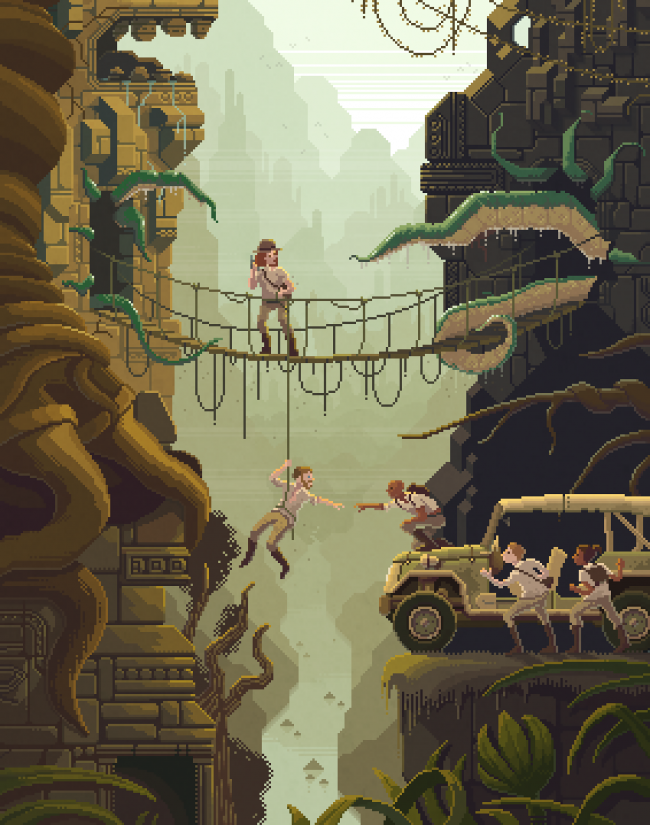 Spectacular Detailed Pixel Art Illustrations By Octavi Navarro » Design ...