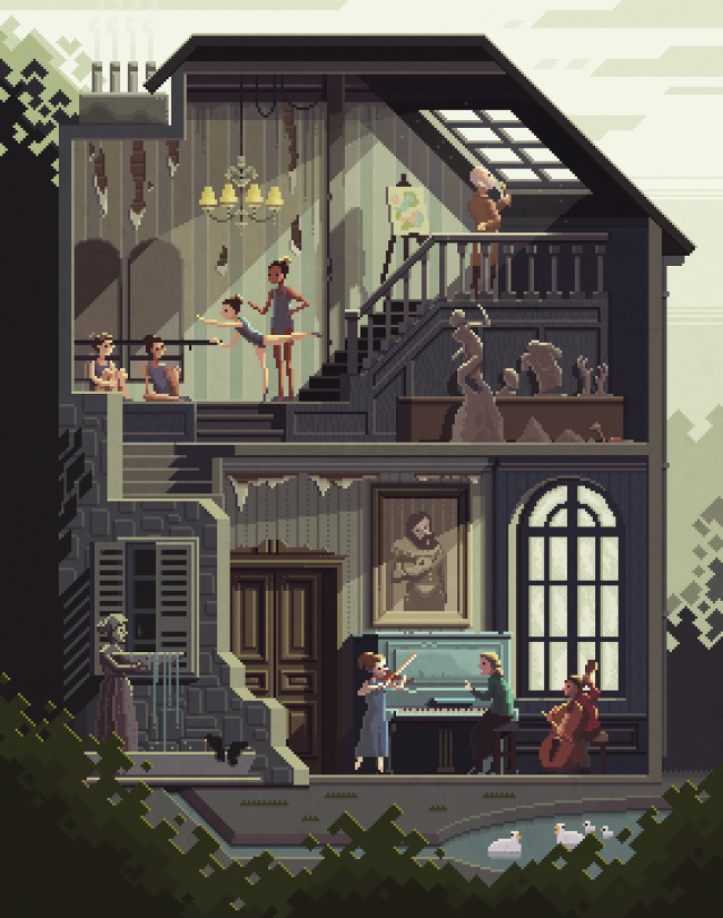 Spectacular Detailed Pixel Art Illustrations By Octavi Navarro » Design ...