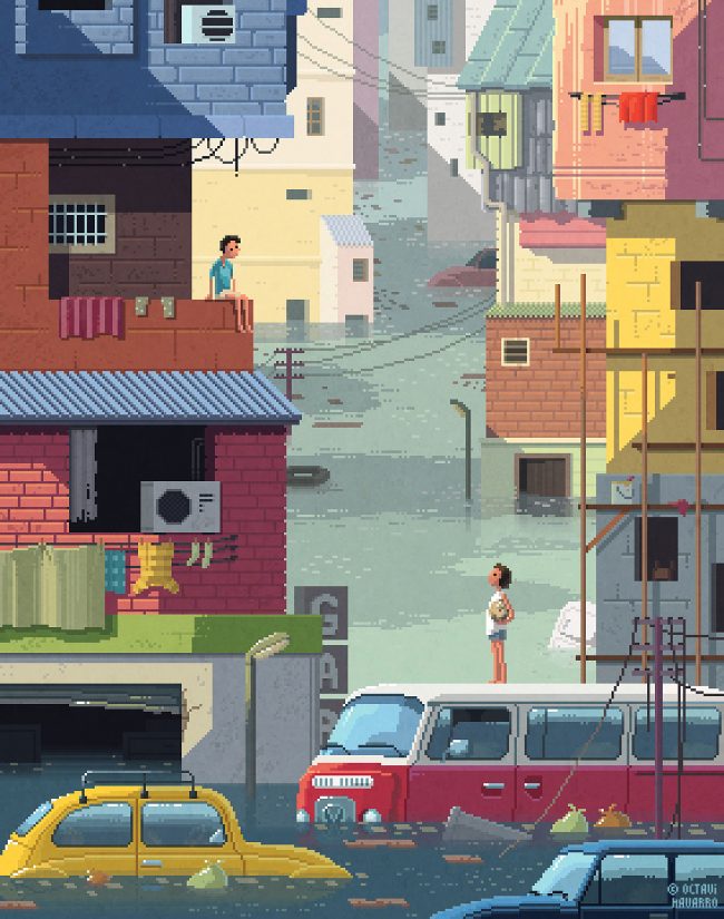 Spectacular Detailed Pixel Art Illustrations By Octavi Navarro » Design ...