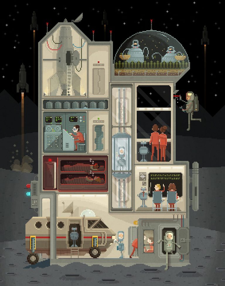 Spectacular Detailed Pixel Art Illustrations By Octavi Navarro » Design ...
