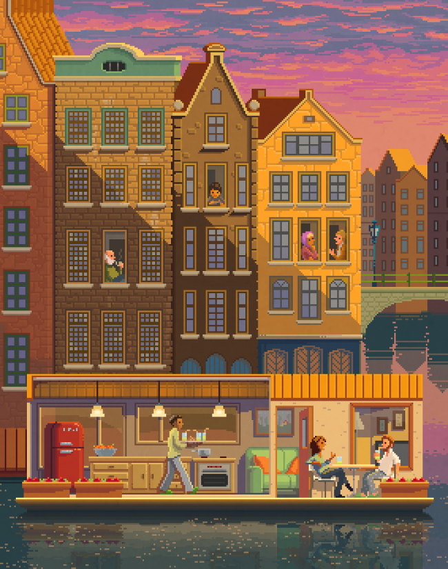 Spectacular Detailed Pixel Art Illustrations By Octavi Navarro » Design ...