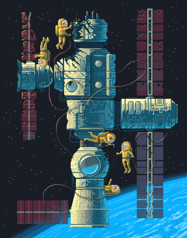Spectacular Detailed Pixel Art Illustrations By Octavi Navarro » Design ...