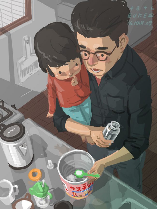 Single Dad Illustrates What It’s Like To Raise A Child, And It’ll Melt ...