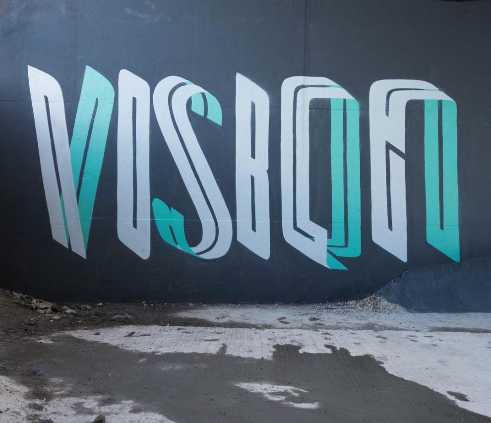 Expressive Text Loops, Folds, And Ties Itself In Knots In 3D Murals By ...