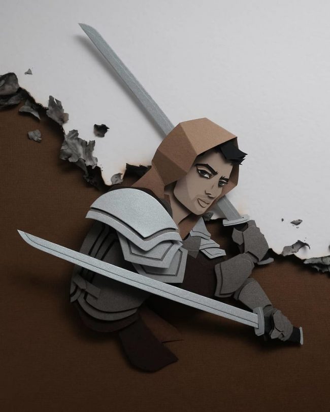 Artist Shows Off His Incredible Paper Work Skills By Recreating Famous ...