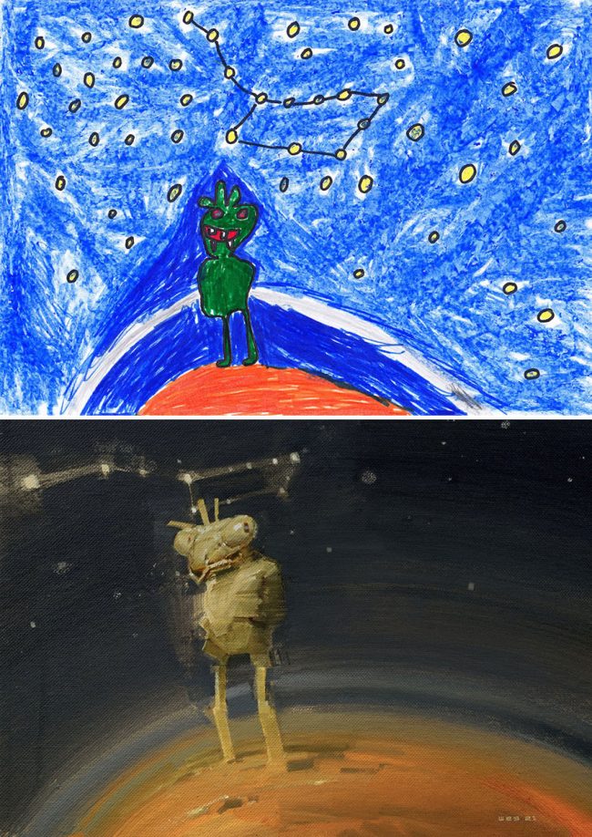 What Happens When Professional Artists Recreate Kids’ Monster Doodles ...