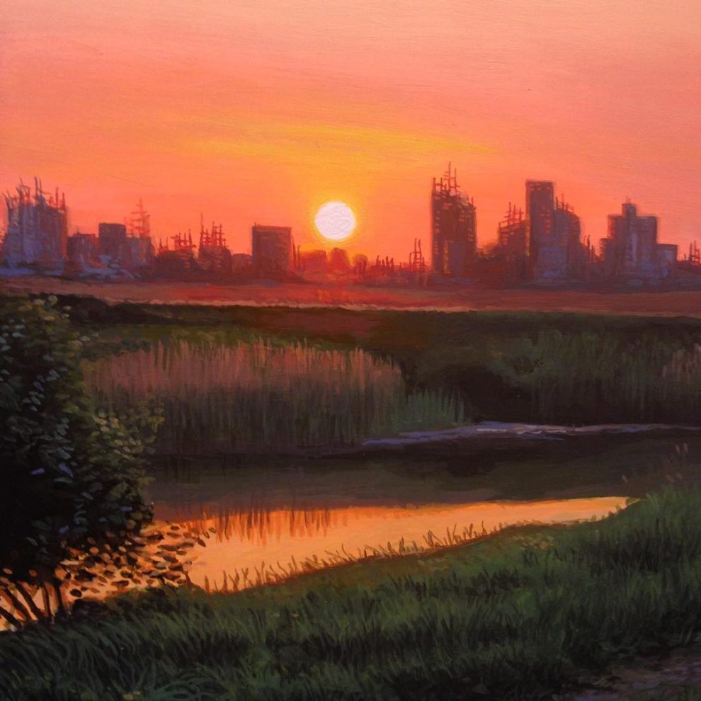 Josh Keyes’ New Paintings Of Post-Apocalyptic World » Design You Trust ...