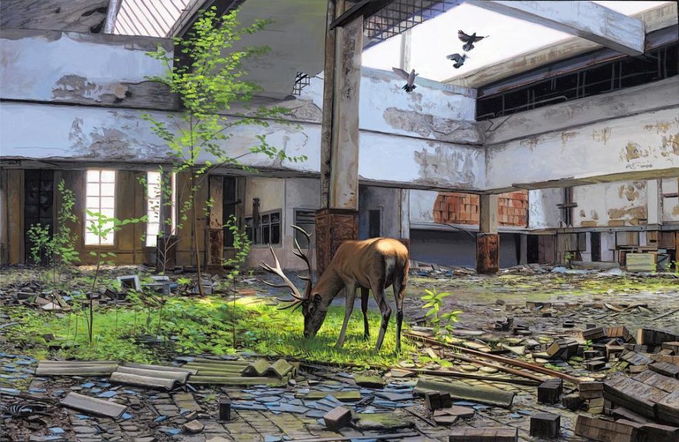 Josh Keyes’ New Paintings Of Post-Apocalyptic World » Design You Trust ...