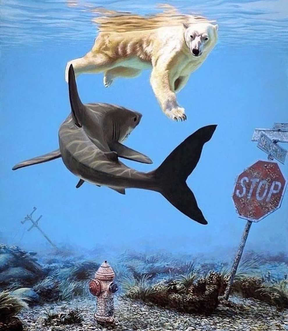 Josh Keyes’ New Paintings Of Post-Apocalyptic World » Design You Trust ...