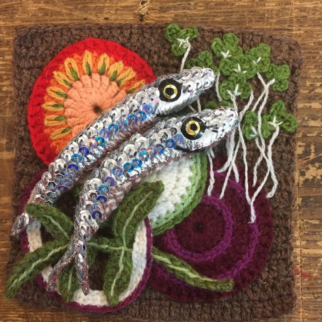 Knitwear Artist Kate Jenkins Crochets Sea Food So Well You Can Almost ...