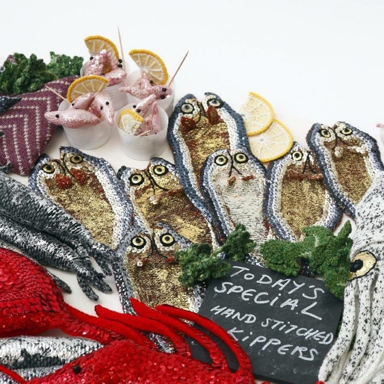 Knitwear Artist Kate Jenkins Crochets Sea Food So Well You Can Almost ...