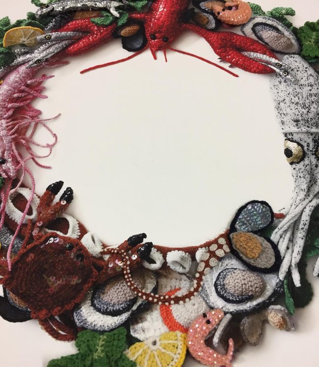 Knitwear Artist Kate Jenkins Crochets Sea Food So Well You Can Almost ...