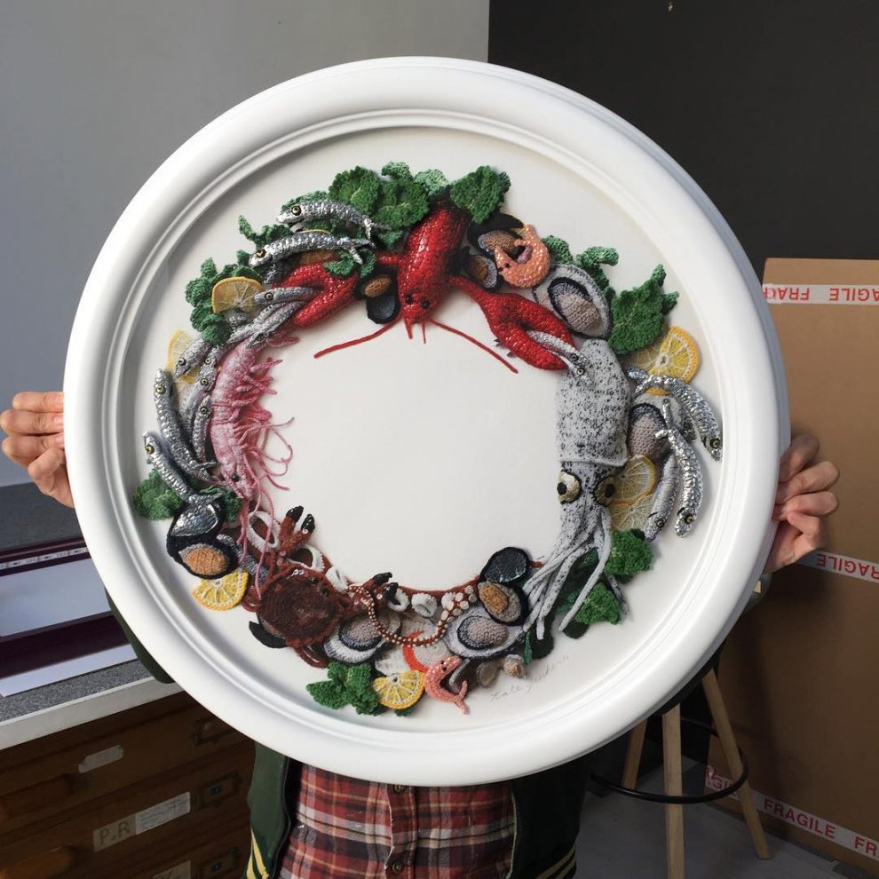 Knitwear Artist Kate Jenkins Crochets Sea Food So Well You Can Almost ...