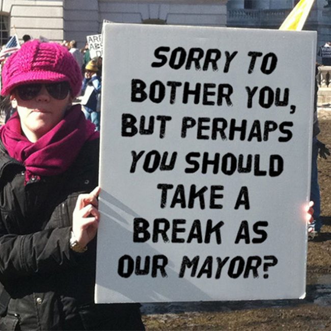 Hilariously Polite Protest Signs » Design You Trust — Design Daily ...