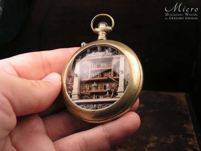 This Artist Turns Old Pocket Watches Into Miniature Steampunk Worlds ...