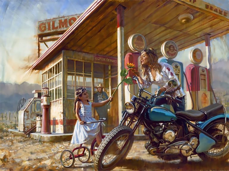 “Fuel For The Soul”: Outstanding Nostalgic Motorcycle Paintings Of ...