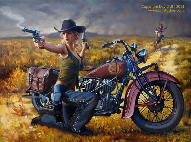 “Fuel For The Soul”: Outstanding Nostalgic Motorcycle Paintings Of ...