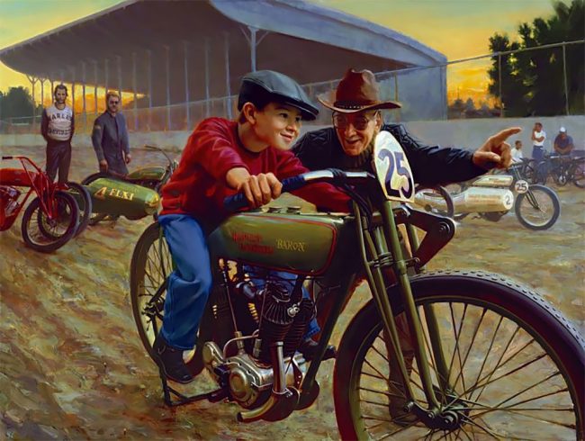 “Fuel For The Soul”: Outstanding Nostalgic Motorcycle Paintings Of ...
