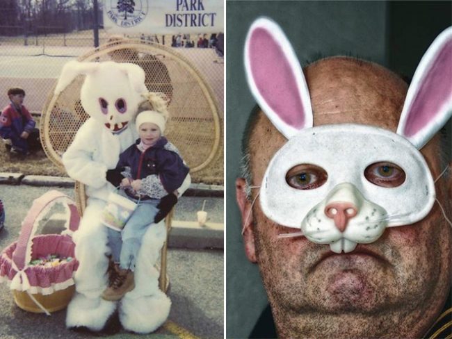 These Creepy And Disturbing Vintage Easter Bunny Photos That Will Make ...