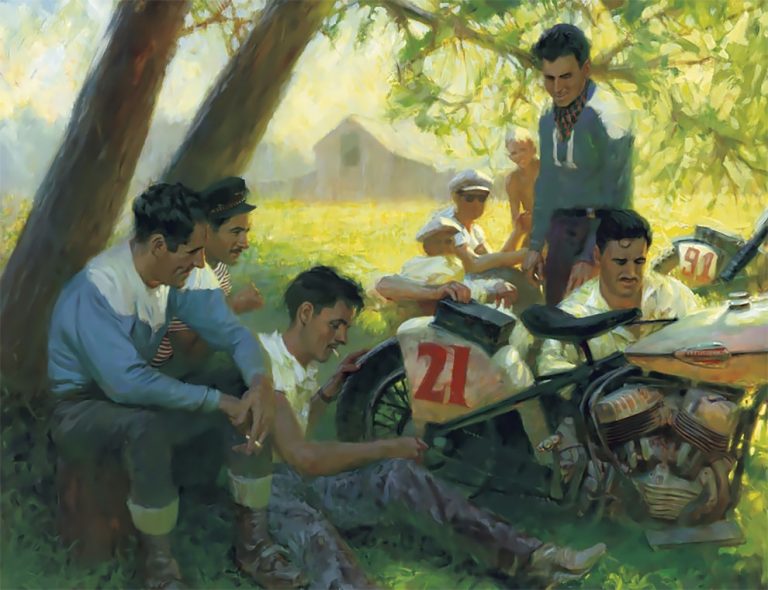 “Fuel For The Soul”: Outstanding Nostalgic Motorcycle Paintings Of ...