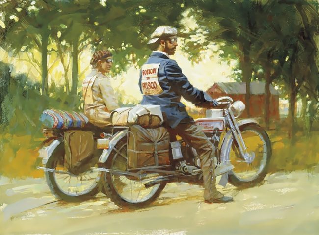 “Fuel For The Soul”: Outstanding Nostalgic Motorcycle Paintings Of ...