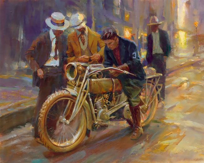 “Fuel For The Soul”: Outstanding Nostalgic Motorcycle Paintings Of ...
