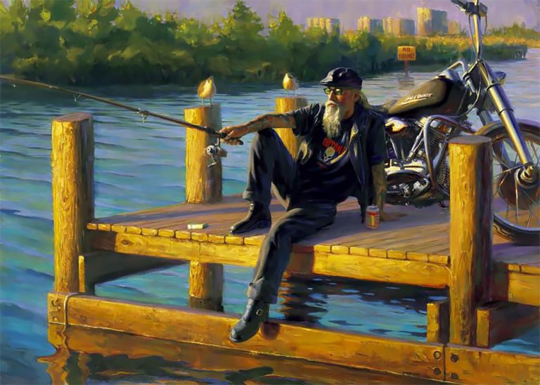 “Fuel For The Soul”: Outstanding Nostalgic Motorcycle Paintings Of ...