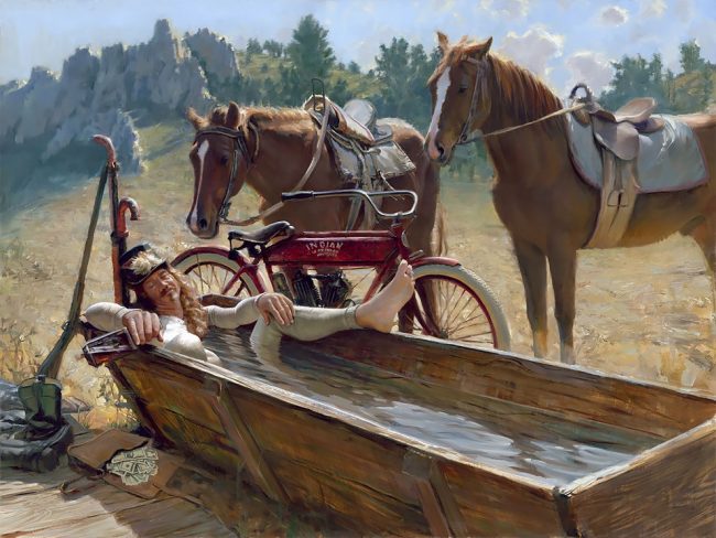 “Fuel For The Soul”: Outstanding Nostalgic Motorcycle Paintings Of ...