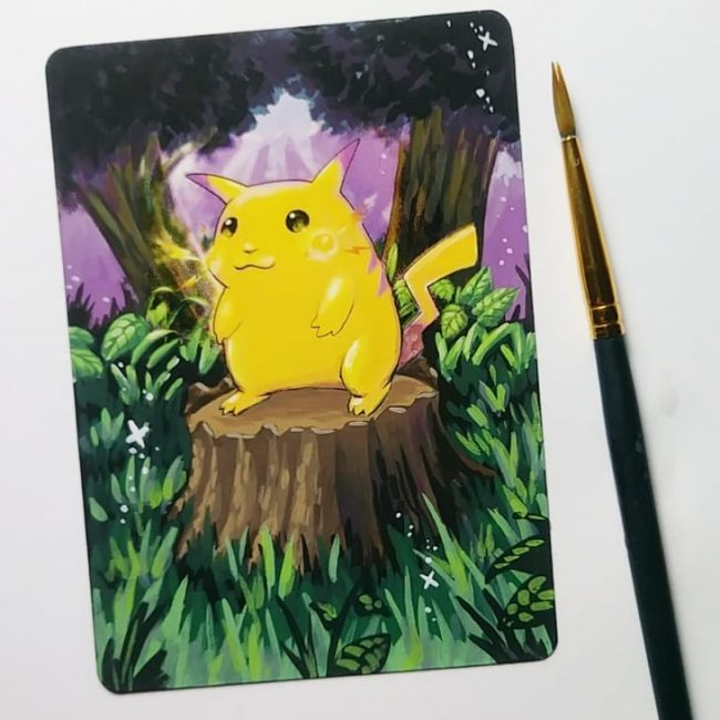 Pokémon Card Artist Paints Original Cards Into Awesome Illustrations ...