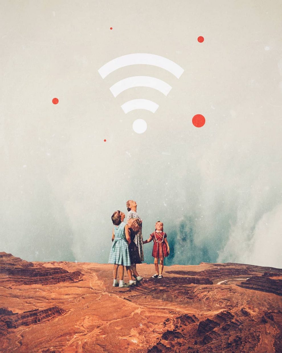 Retro-Futuristic Collages Of Frank Moth Venture Between Dreams And ...