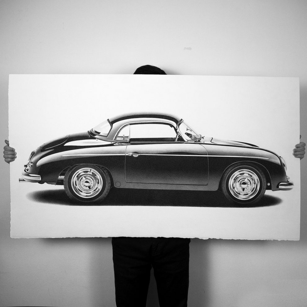 Realistic Classic Car Drawings By Alessandro Paglia » Design You Trust ...