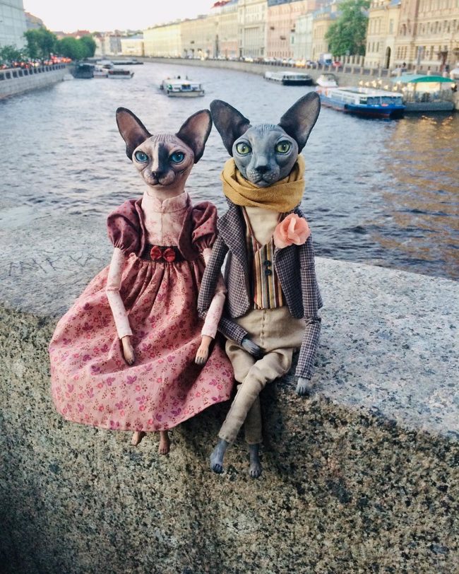 Russian Designer From St. Petersburg Makes Toy Cats And Photographs ...