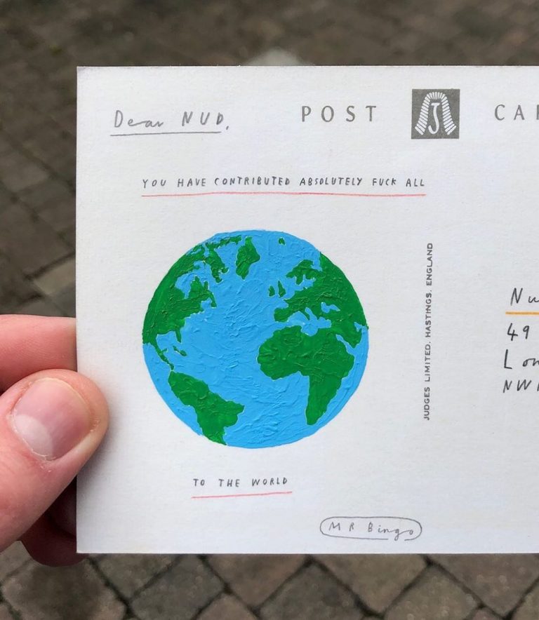 This Artist Sends Elaborate Abusive Postcards To Anyone Who Tweet Him ...