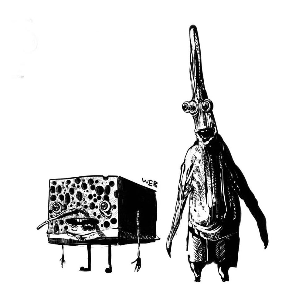 William Burke Creates Weird Illustrations That Will Send A Shiver Down ...