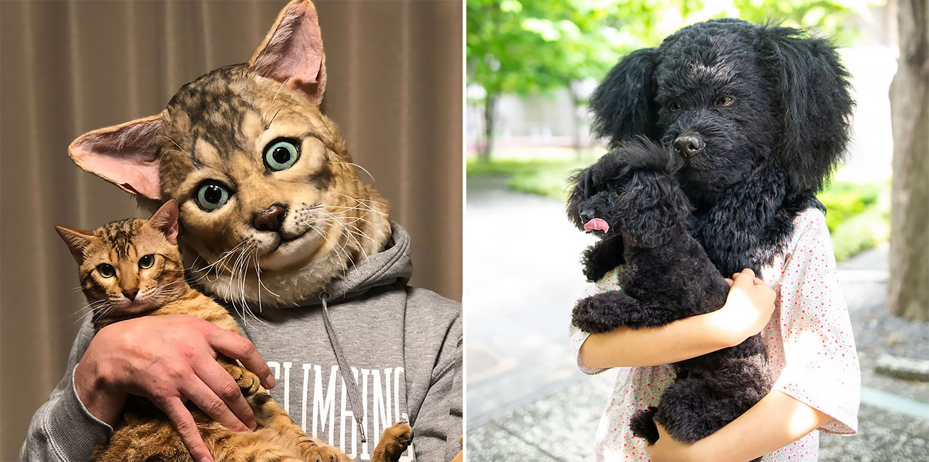 These Super Realistic Custom-Made Pet Replica Masks Are A Sweet Spot ...