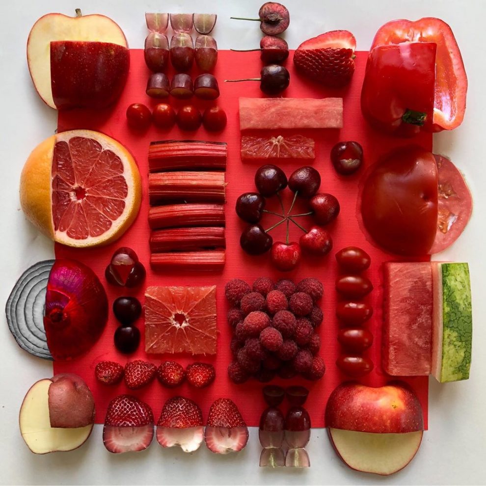 This Artist Arranges Fruits And Vegetables Into Colorful Patterns ...
