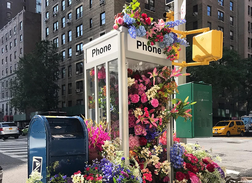 A Bountiful Bouquet Of Colorful Blooms Emerges From This NYC Phone ...