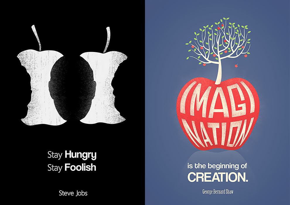 Artist Illustrated 18 Famous Quotes With Beautiful Posters » Design You ...