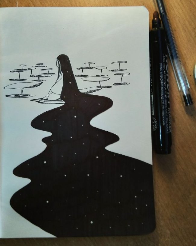 Artist Draws Tiny And Intimate Doodles To Prevent Her Anxiety Attacks ...