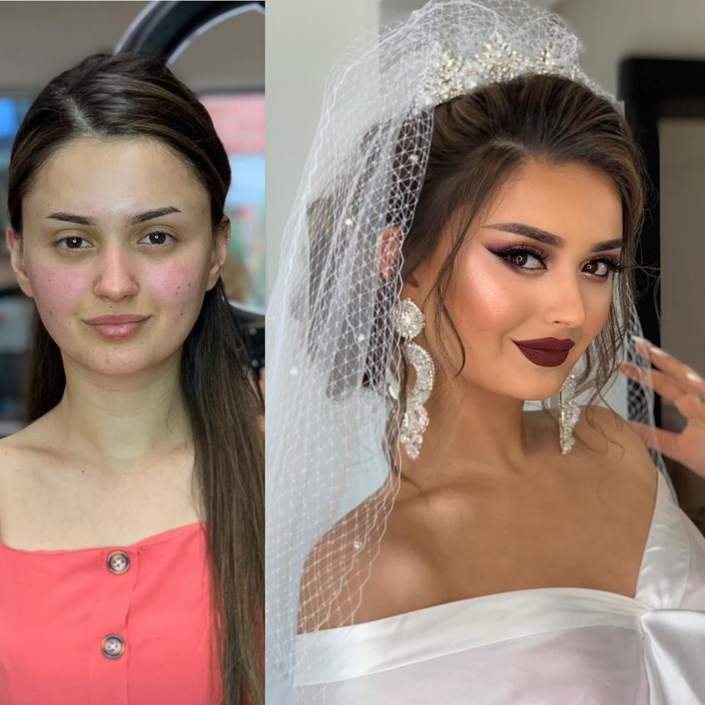 35 Brides Before And After Their Wedding Makeup That You’ll Barely ...