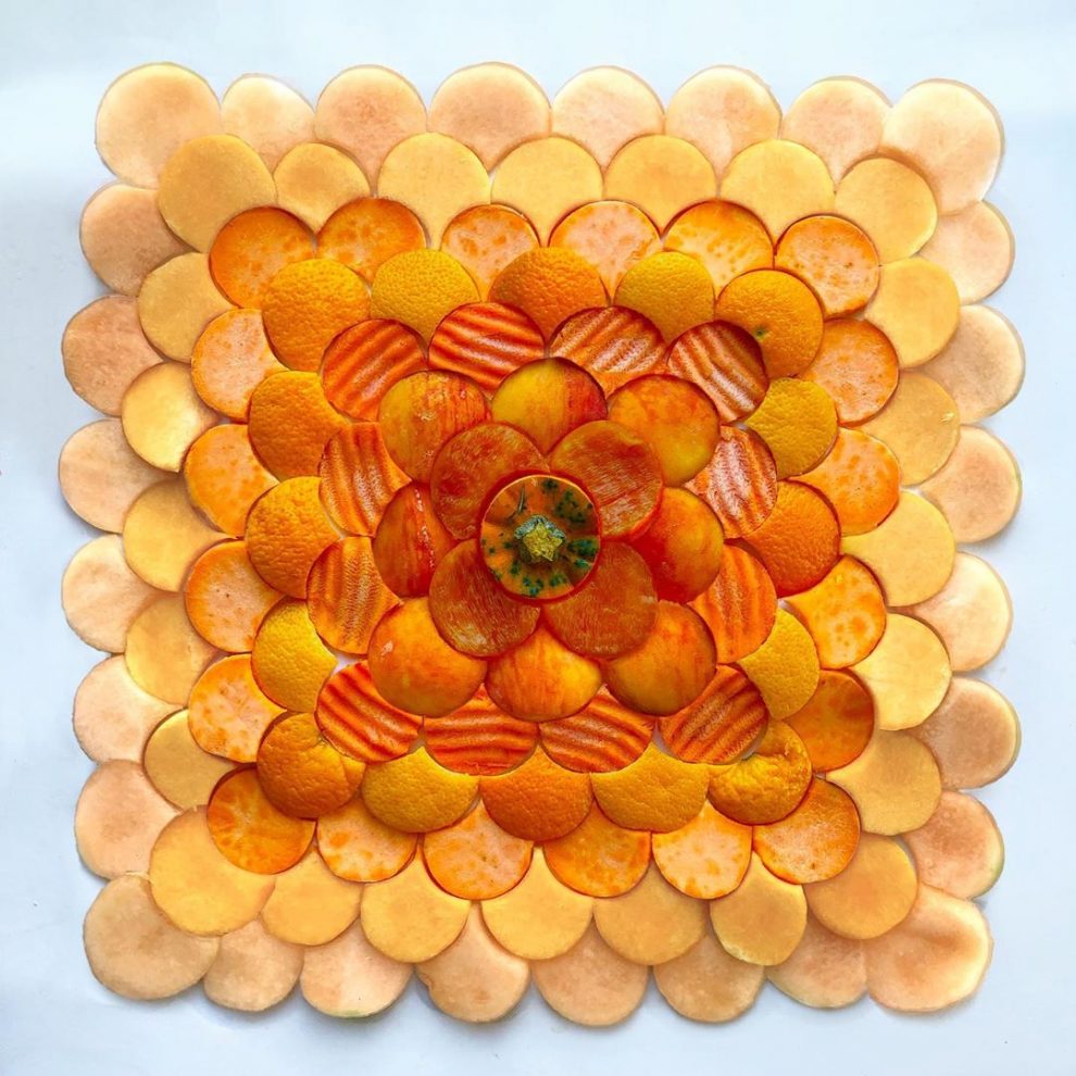 This Artist Arranges Fruits And Vegetables Into Colorful Patterns ...