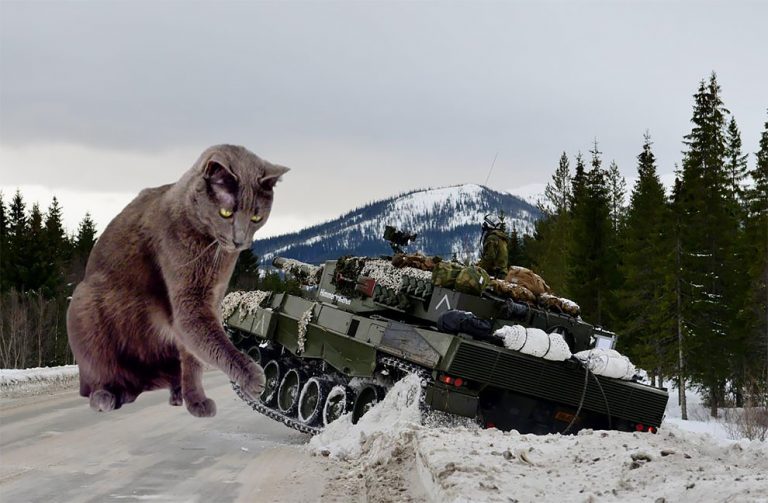 Cats Of War: This Artist Hilariously Combines Military Hardware With ...