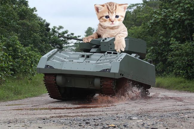 Cats Of War: This Artist Hilariously Combines Military Hardware With ...