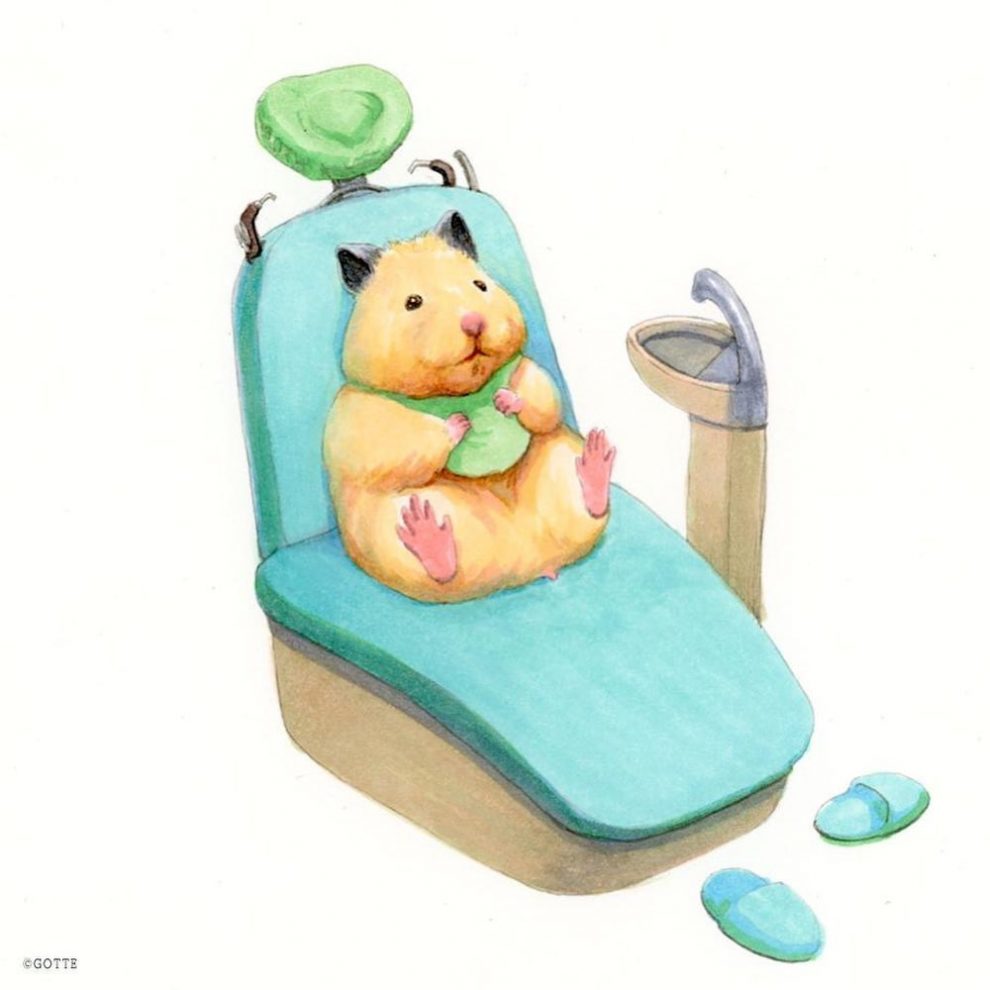 Japanese Artist Paints Adorable Watercolours Of Pet Hamster Doing Human ...