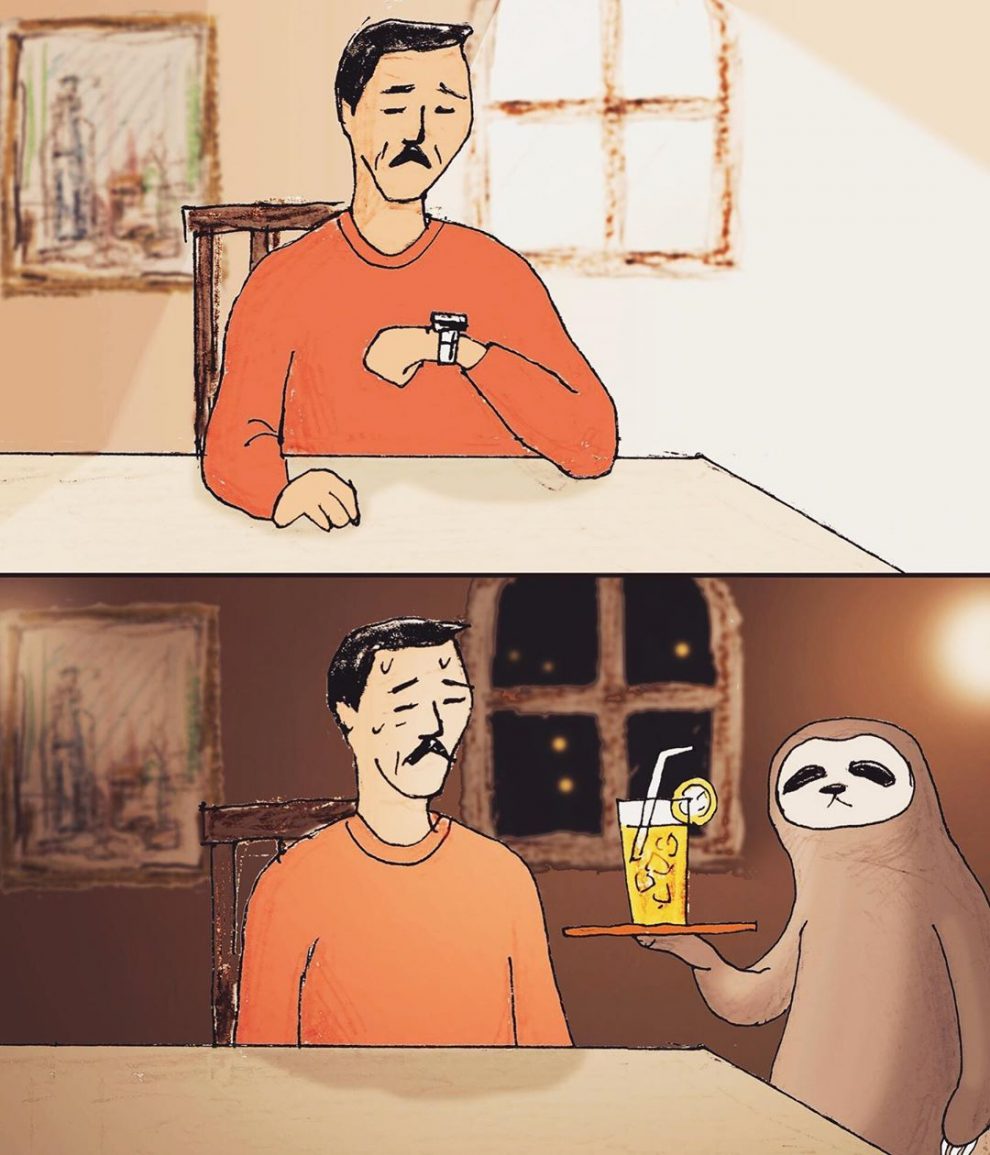Funny Illustrations About Sloths And Their Daily Life Struggles By ...