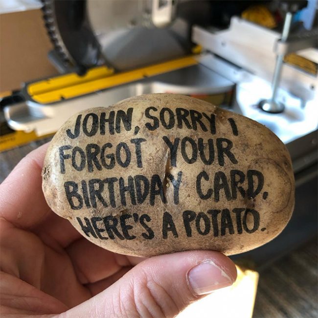 This Mailing Service Lets You Send A Message On A Potato » Design You ...