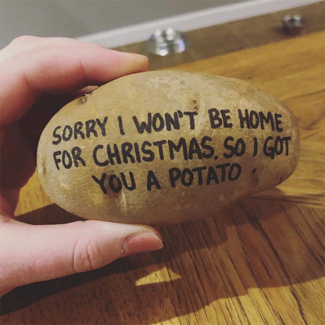This Mailing Service Lets You Send A Message On A Potato » Design You ...