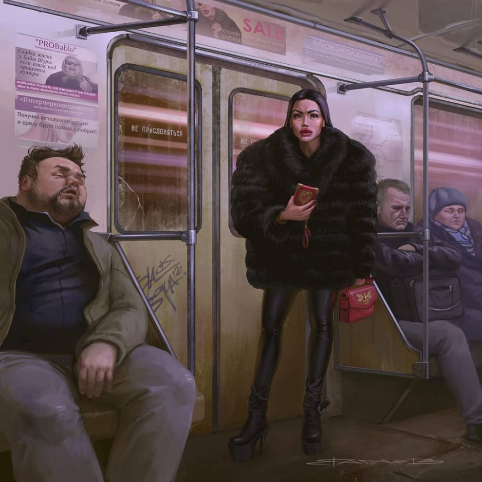 Artist Paints Life In Russia With A Drop Of Irony » Design You Trust ...